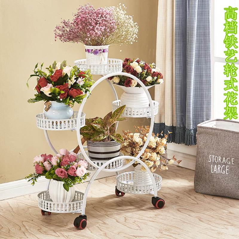 Dekoruese Metalike për 6 Vazo