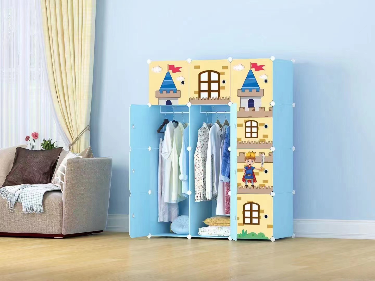 Dollap Rrobash per Femije Prince me 12 Kuba